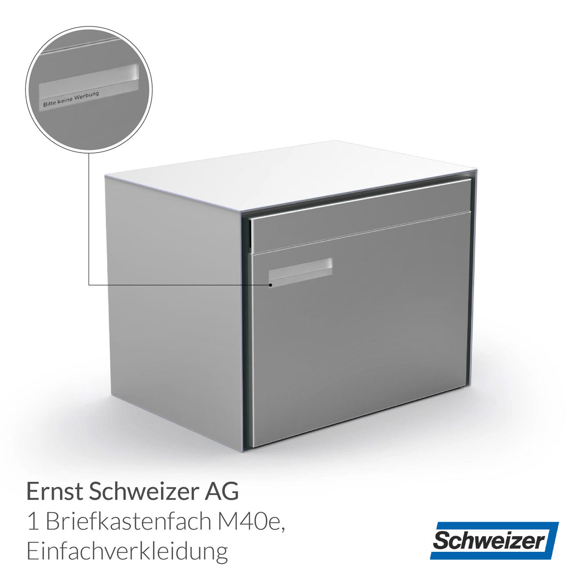 High-quality letterbox with stainless steel finish - Swiss Made | Creasteel