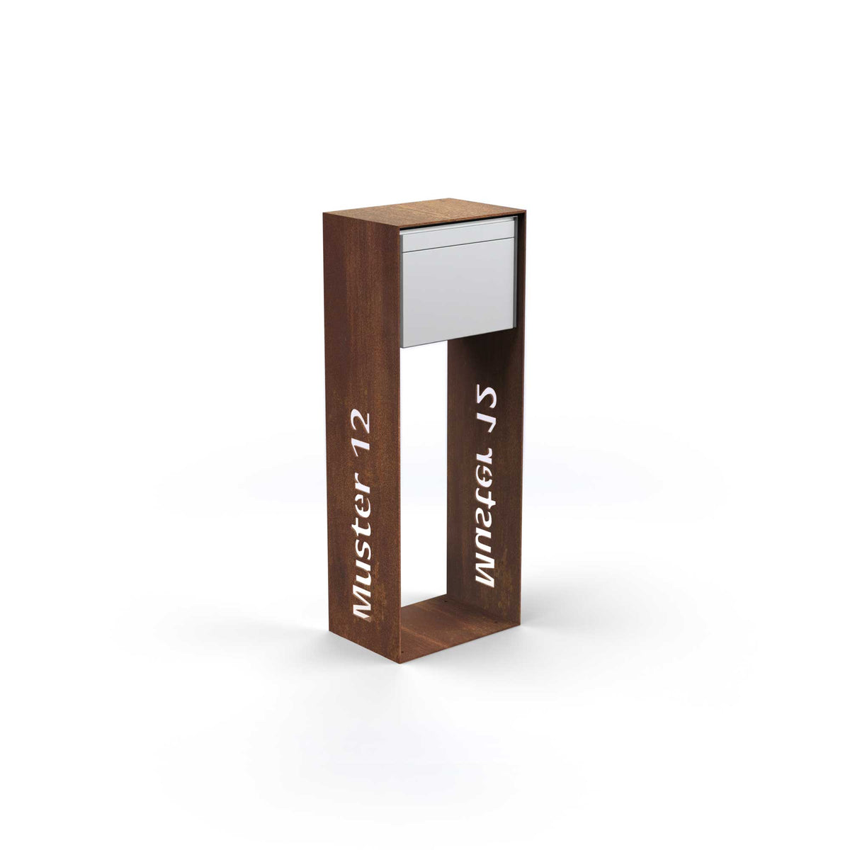 Configurable letterbox with lettering - Swiss Made | Creasteel