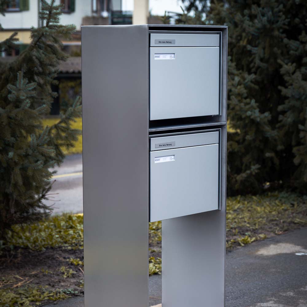 Double stainless steel letterbox - Timeless elegance | Creasteel